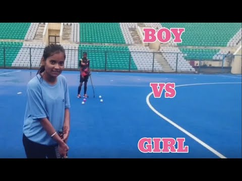 OTHL Boy Vs Girl Ka Match || BALL - HIT COMPETITION || Dhyan Chand ...