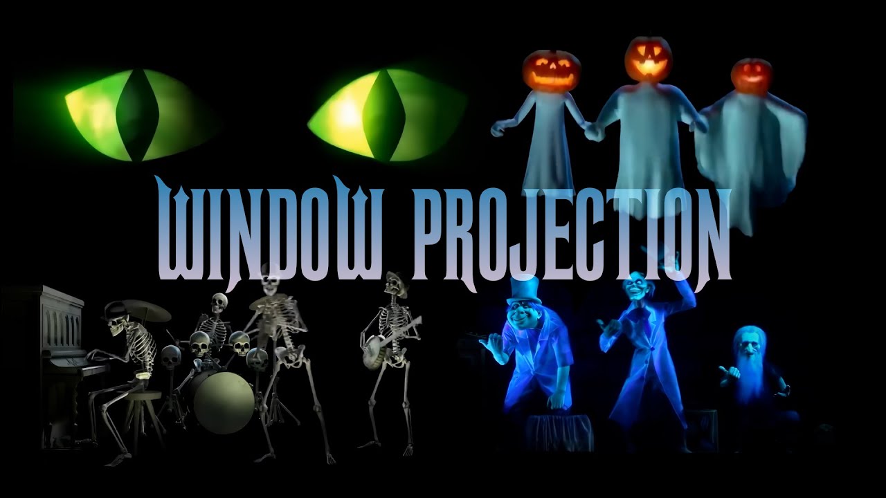 Halloween Window Projection - 4K - YouTube