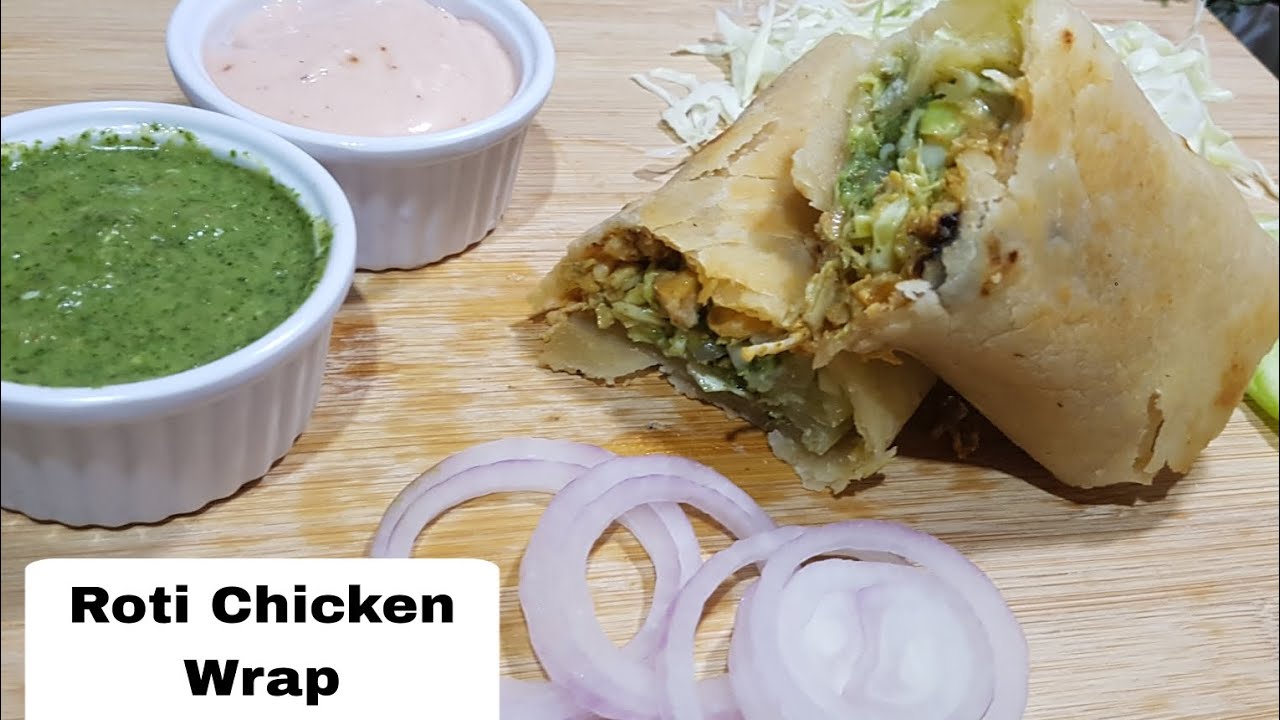 Chicken Wrap | Easy & Soft Roti Chicken Wrap Recipe by Shan Ansari ...