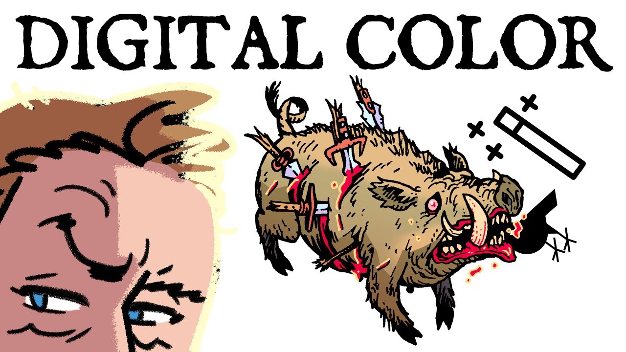 A Coward’s Guide to Digital Coloring | Color Flatting - YouTube