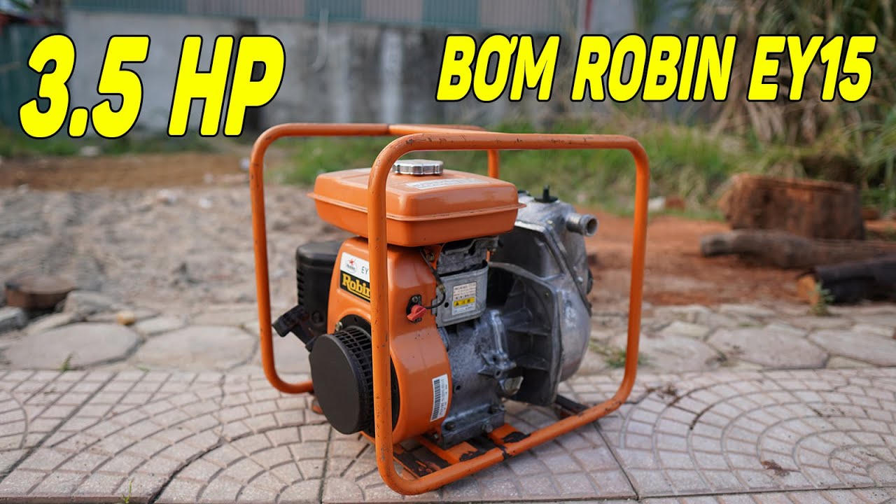 Máy Bơm Nước Nhật Bãi Robin EY15 Công suất 3.5HP Họng Hút 50mm Có 2 ...