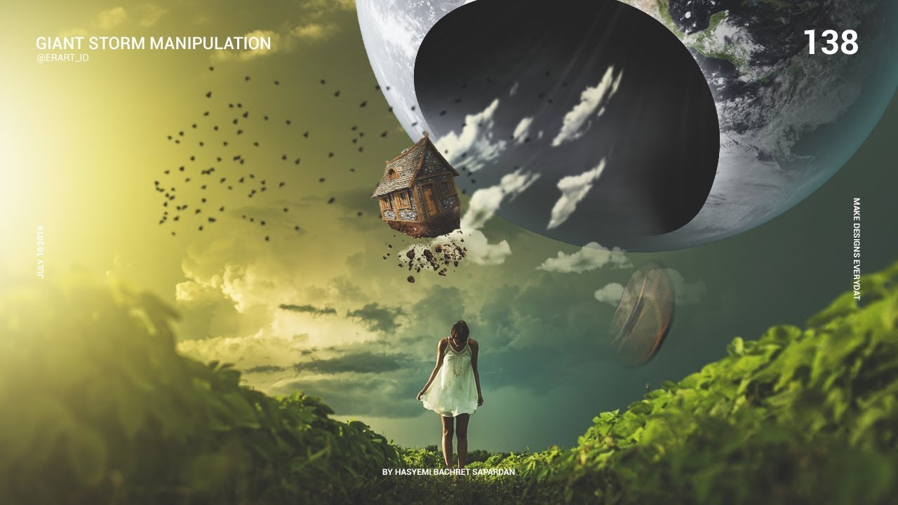 Giant Storm Manipulation - Tutorial Photoshop CC 2019 - YouTube