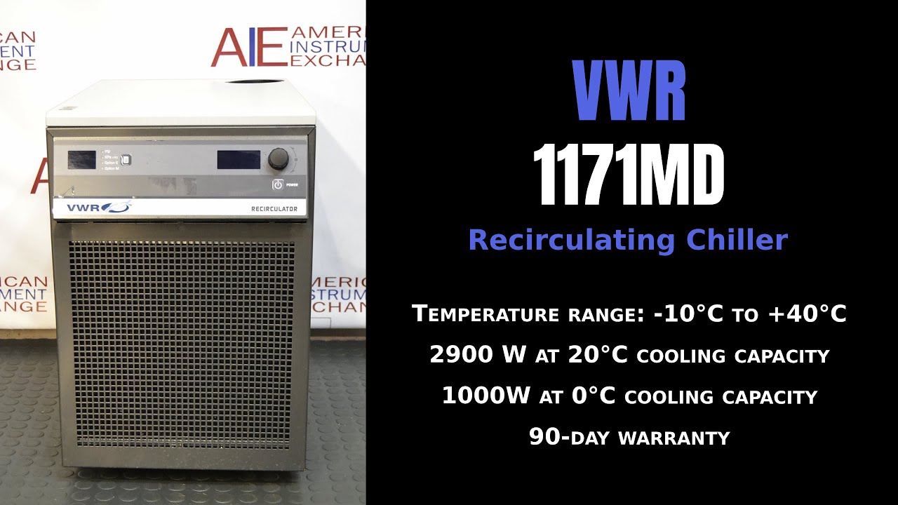 VWR 1171MD Recirculating Chiller (Item - 1512DDD CIRC) - YouTube