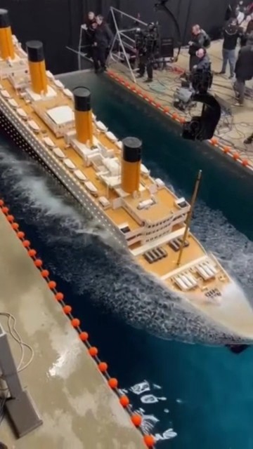 Titanic Sinking Scene Shooting | Realistic Behind The Scenes | Titanic ...