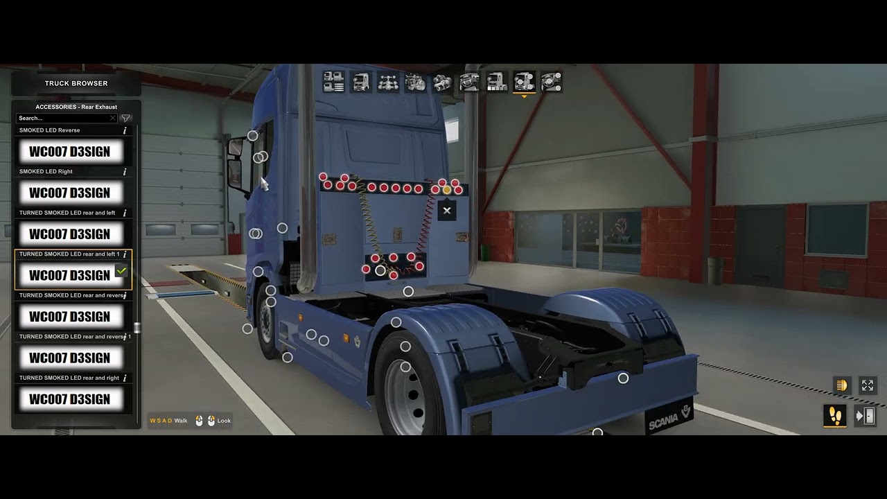 Scania NG smoked lights - YouTube