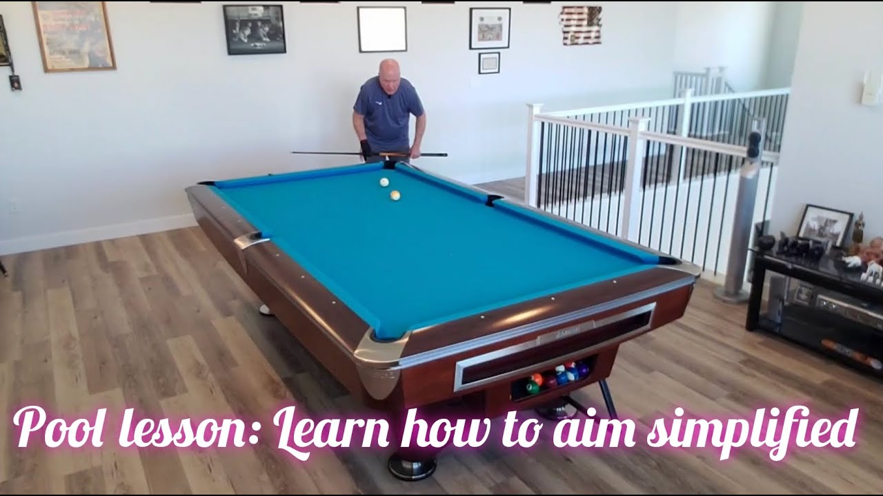 Pool lesson: Learn to aim simplified. It's not that difficult. - YouTube