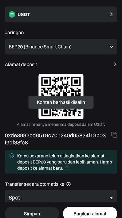 Cara melihat alamat Usdt Bep20/BSC di Bitget Exchange - YouTube