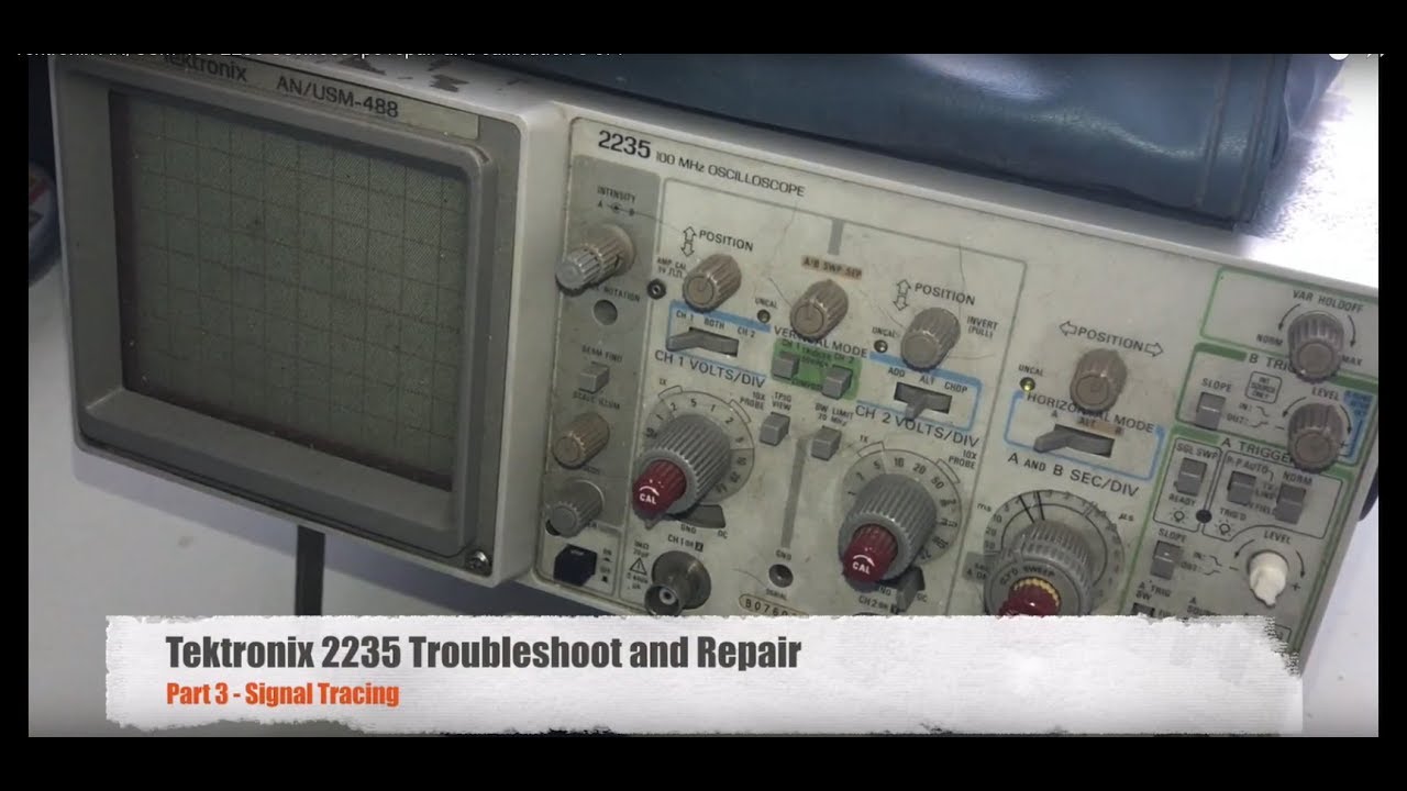Tektronix AN/USM-488 2235 Oscilloscope repair and calibration 3 of 7 ...