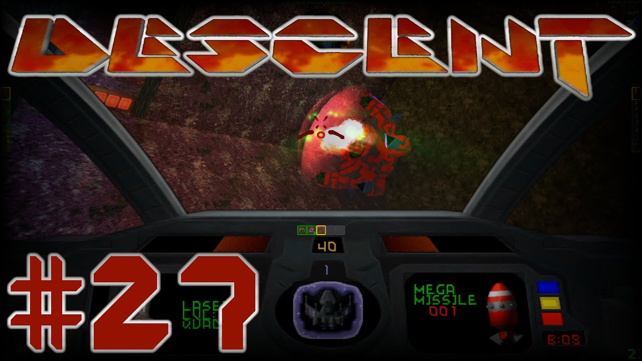 Descent 1 (D2X-XL) level 27 (Difficulty: Ace) - YouTube
