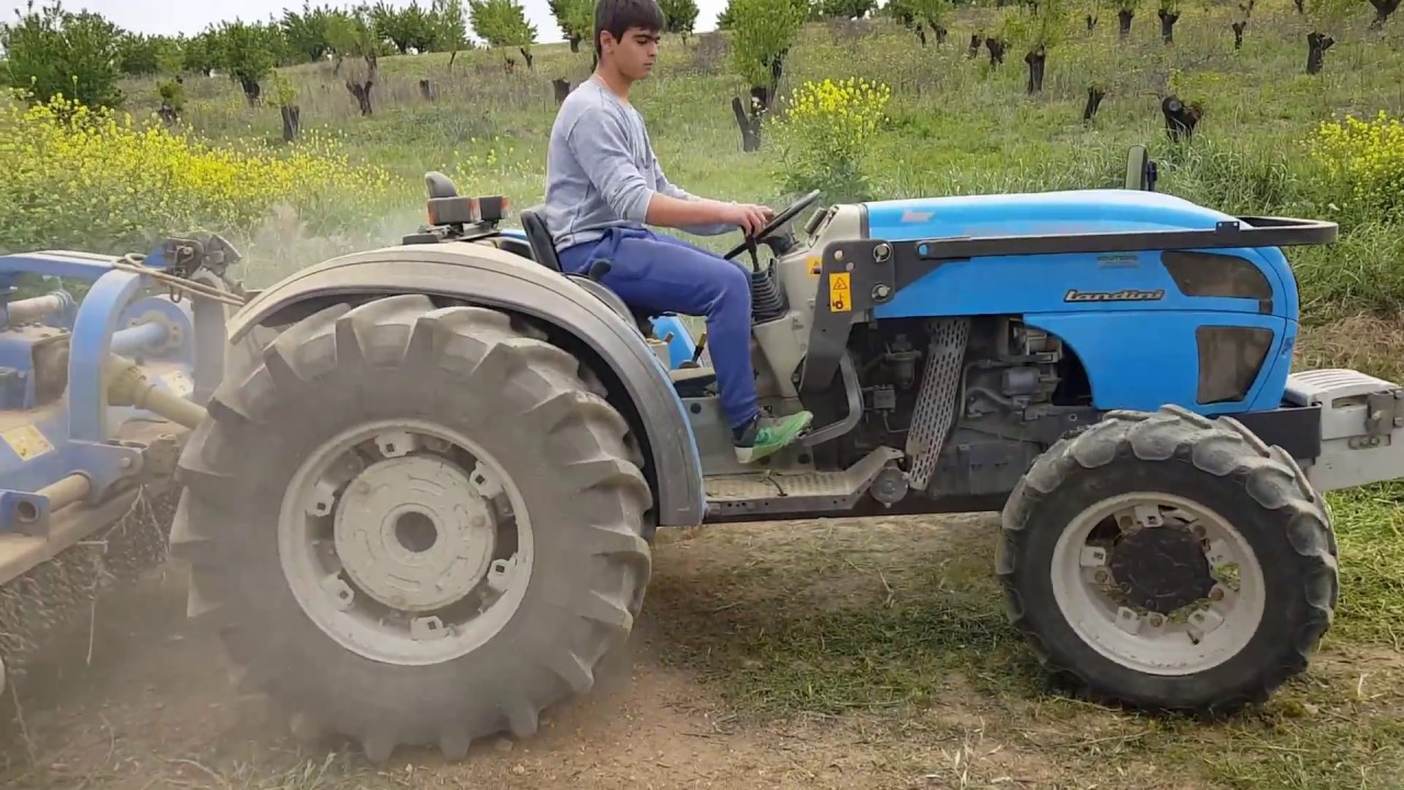 Landini rex 70L καταστροφέας - YouTube