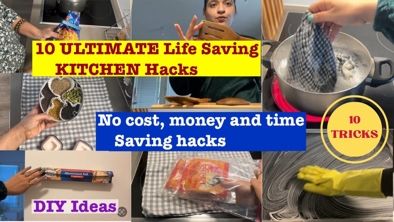 10 CLEVER Kitchen Hacks | NO COST Hacks, Smart ideas and DIYs | TIME ...