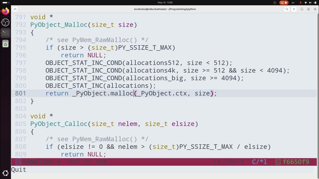 PYMALLOC, MALLOC, аллокаторы, CPython: ад пуст, все бесы здесь. - YouTube