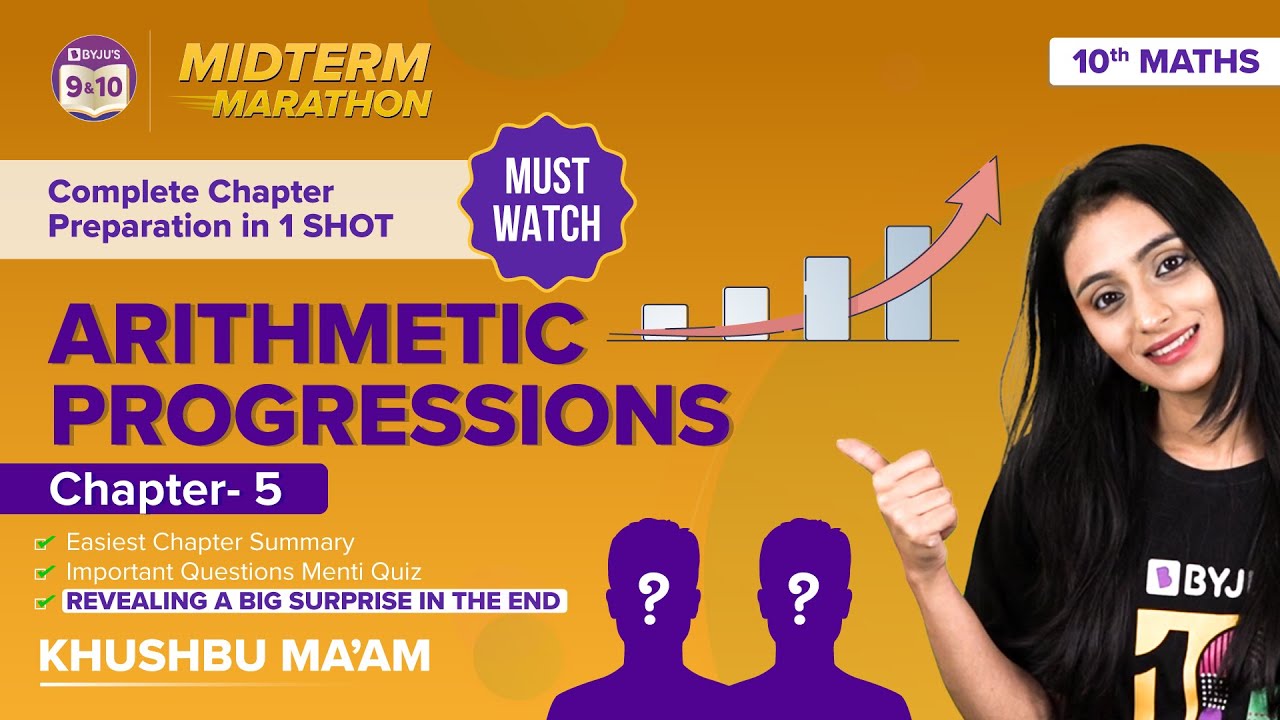 Arithmetic Progressions Class 10 Maths - Midterm Marathon (Quick Revision+Menti Quiz+Tips ...