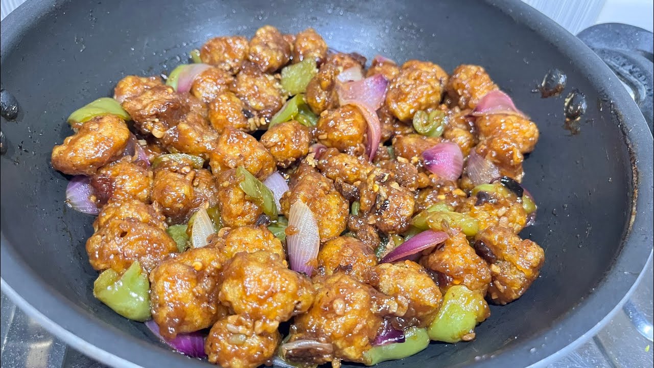 Chilli Soya Restaurant Style | Soya Chunks Recipe | soya Chilli | High ...