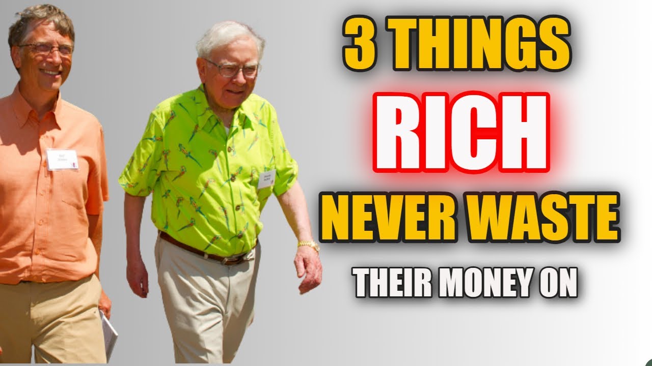 3 Things Rich People Never Invest Their Money on | Frugal Living Habits ...