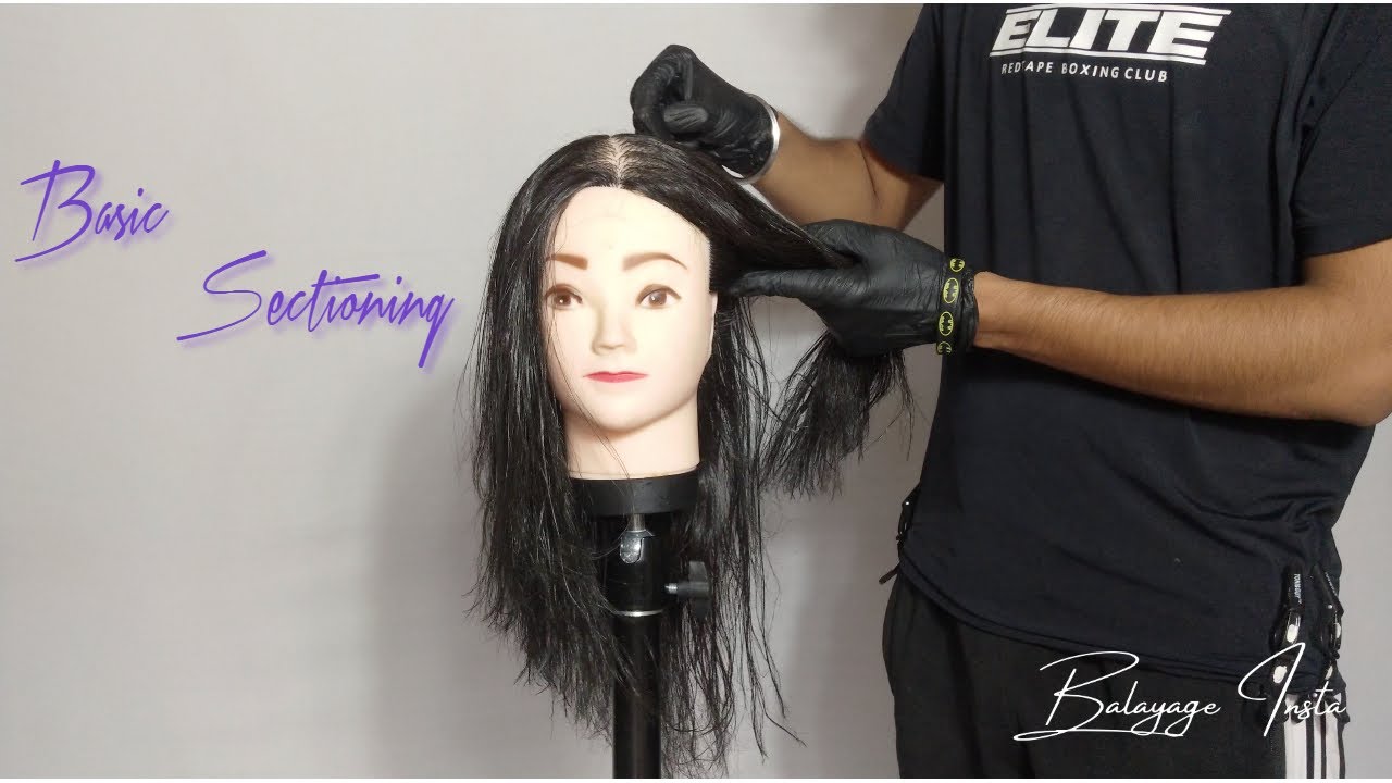 Basic Sectioning | Tutorial | Balayage Insta - YouTube