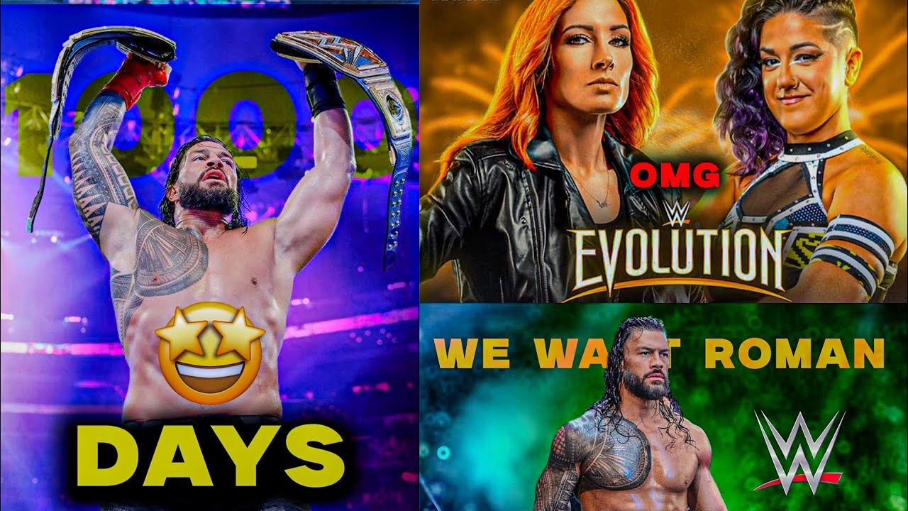 Roman 1000 days champion 🔥 & We want roman chants again 🥹 & Wwe news ...