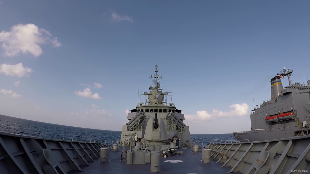 HMAS Arunta Operation Manitou Rotation 64 - YouTube