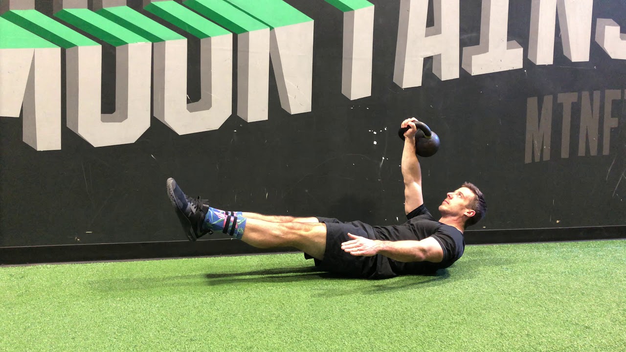 Single-arm weighted hollow body hold - YouTube