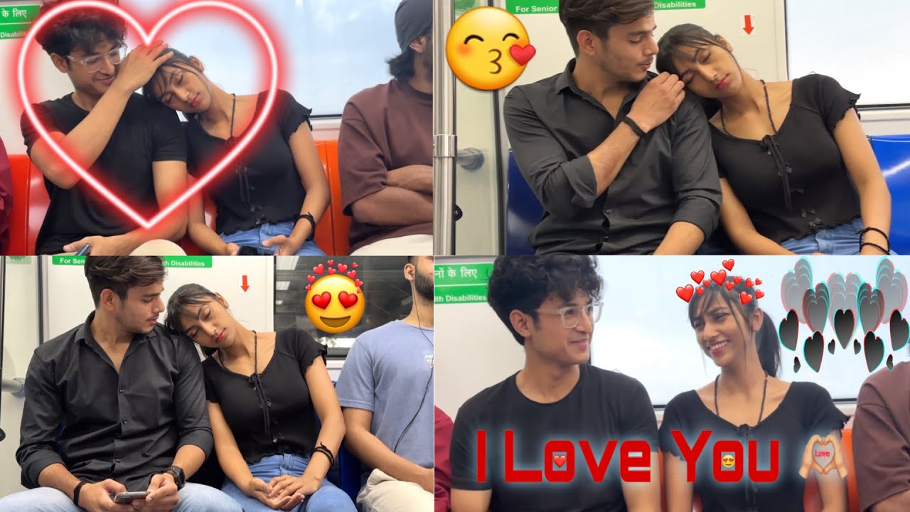 SLEEPING ON STRANGERS IN THE METRO PRANK II CUTE BOYS EPIC REACTION 😍 # ...