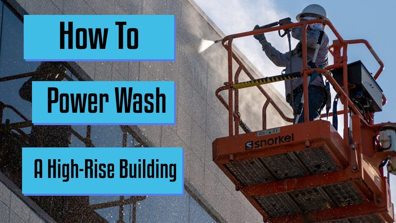 How to Power Wash a High-Rise Building - SPC Building Services - YouTube