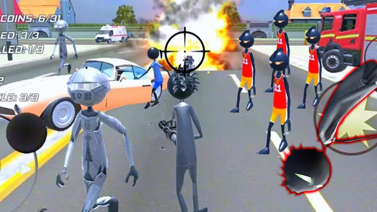 E31 AMAZING STICKMAN | Grand Action Simulator | #Stickman - YouTube