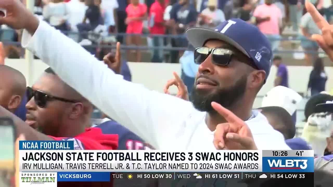 Jackson State football receives three SWAC honors - YouTube