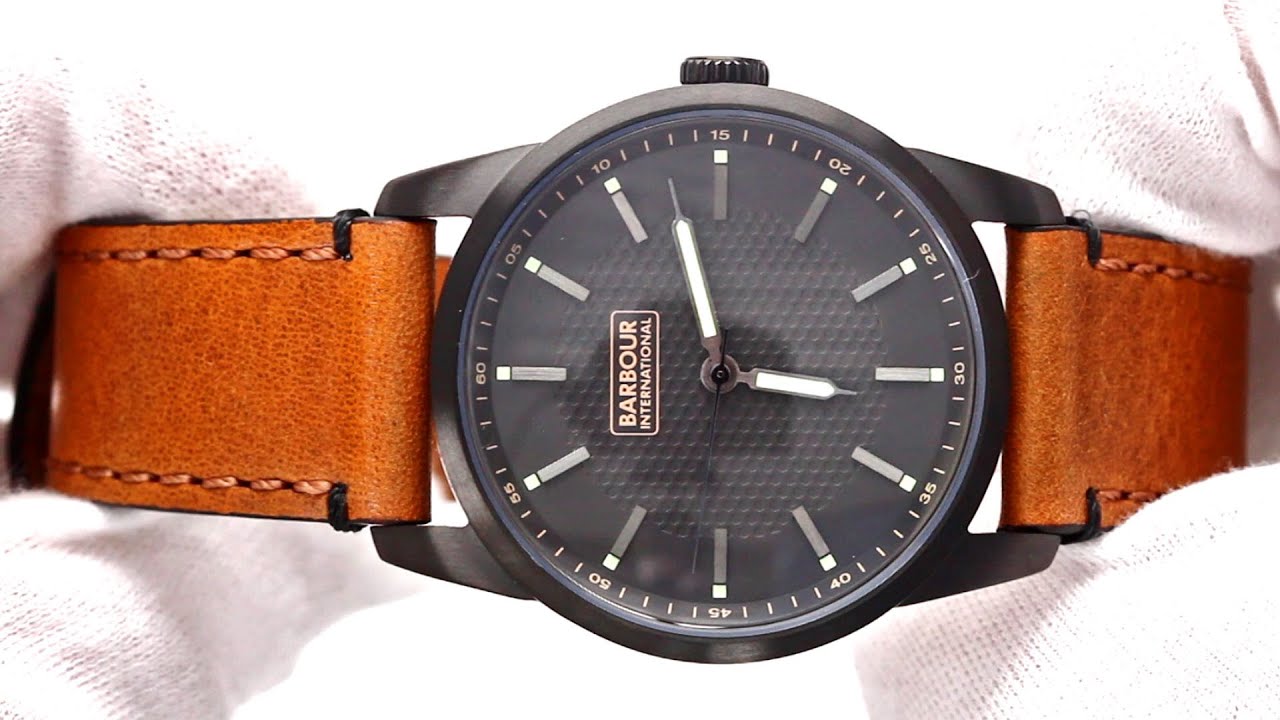 Hands On With The Men's Barbour Watch BB026BKTN - YouTube