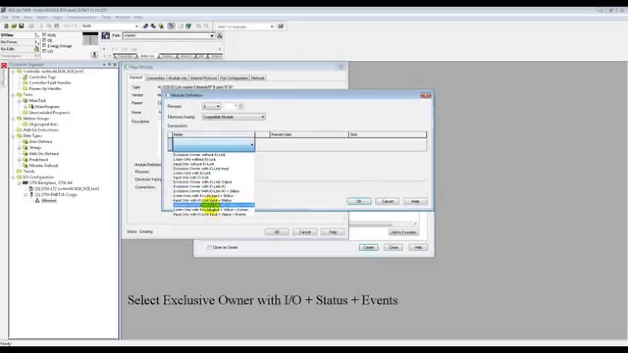 AL1020 RSLogix video - YouTube