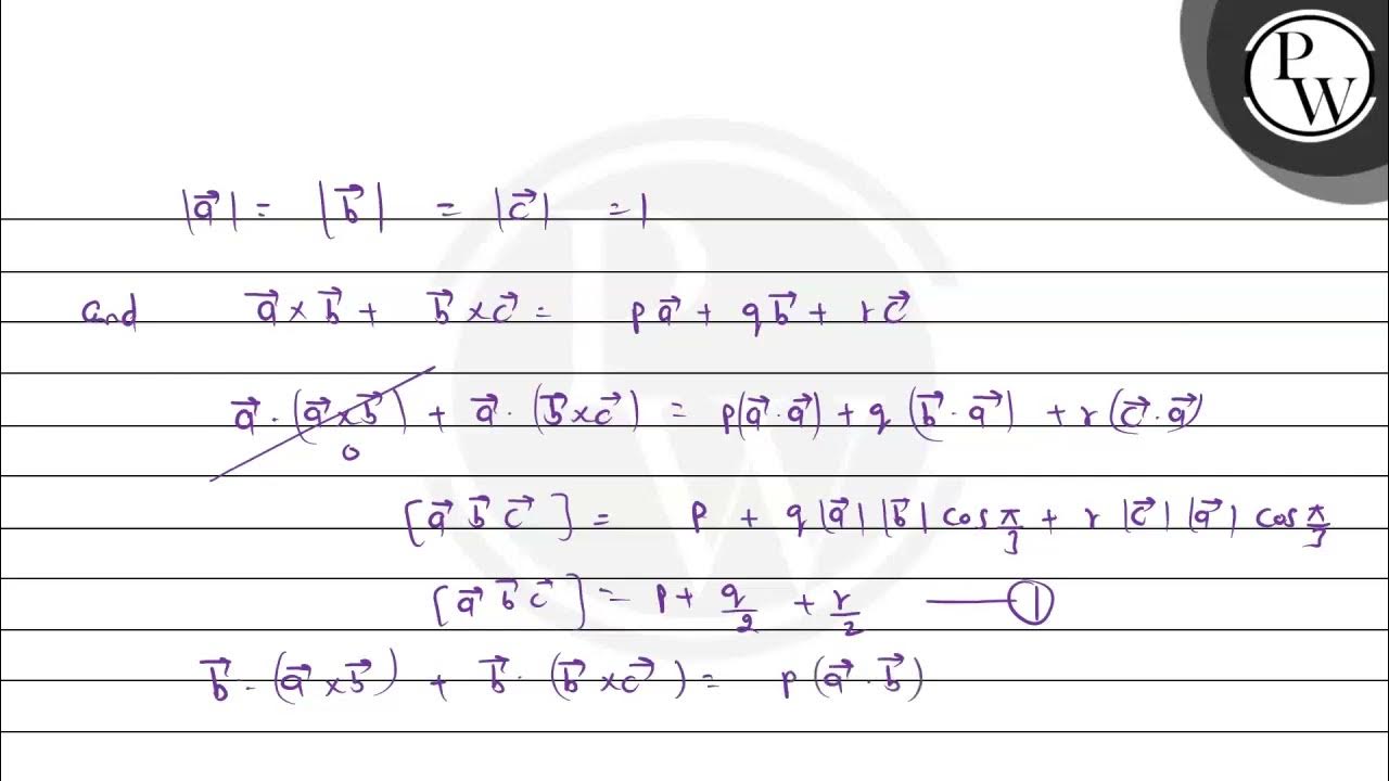 Let \( \vec{a}, \vec{b} \) and \( \vec{c} \) be three non-coplanar ... - YouTube