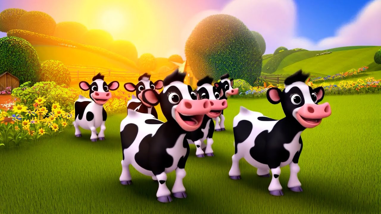 Baby Cow | Animation & Happy Song For Kids - YouTube