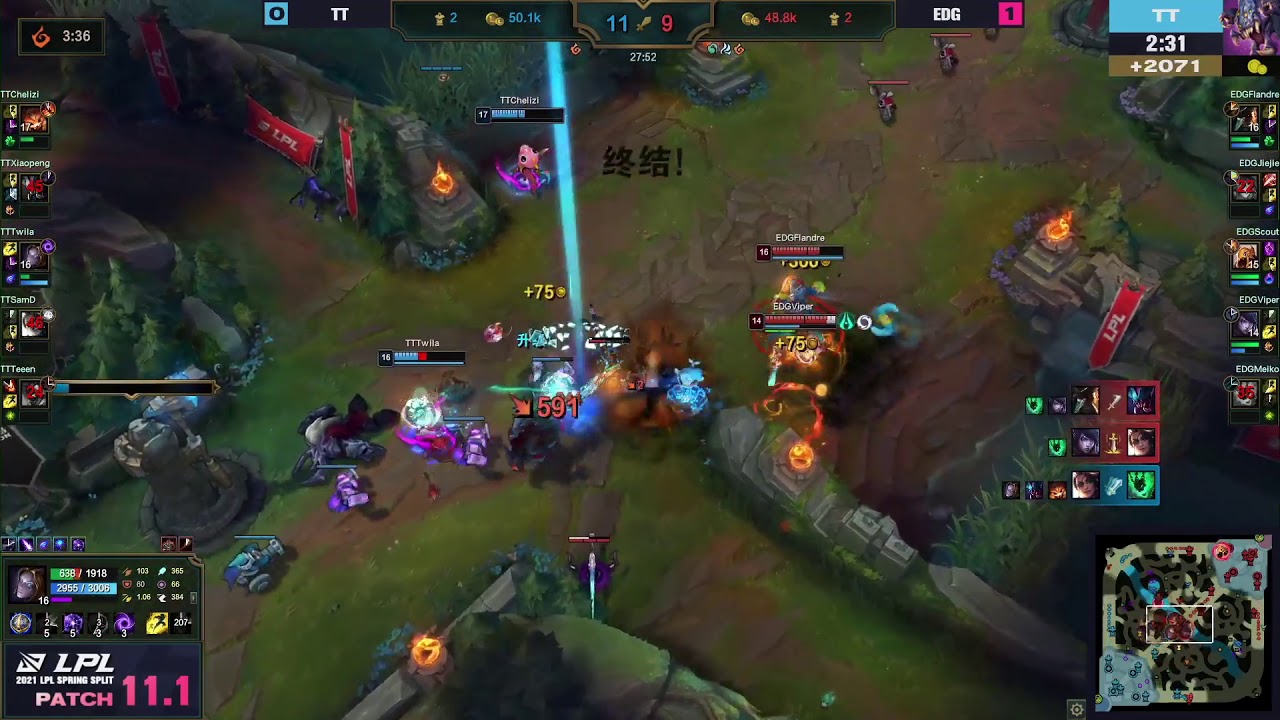 EDG Viper insane 3 v 5 with Aphelios, Viper BEST ADC in the world ...