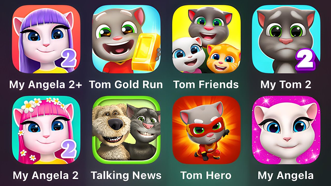My Angela 2, Tom Gold Run, Tom Friends, My Tom 2, My Talking Angela 2 ...