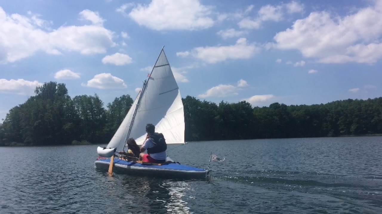 Faltboot Segeln auf dem Schwarzen Faltertreffen 2019 auf der Müritz ...
