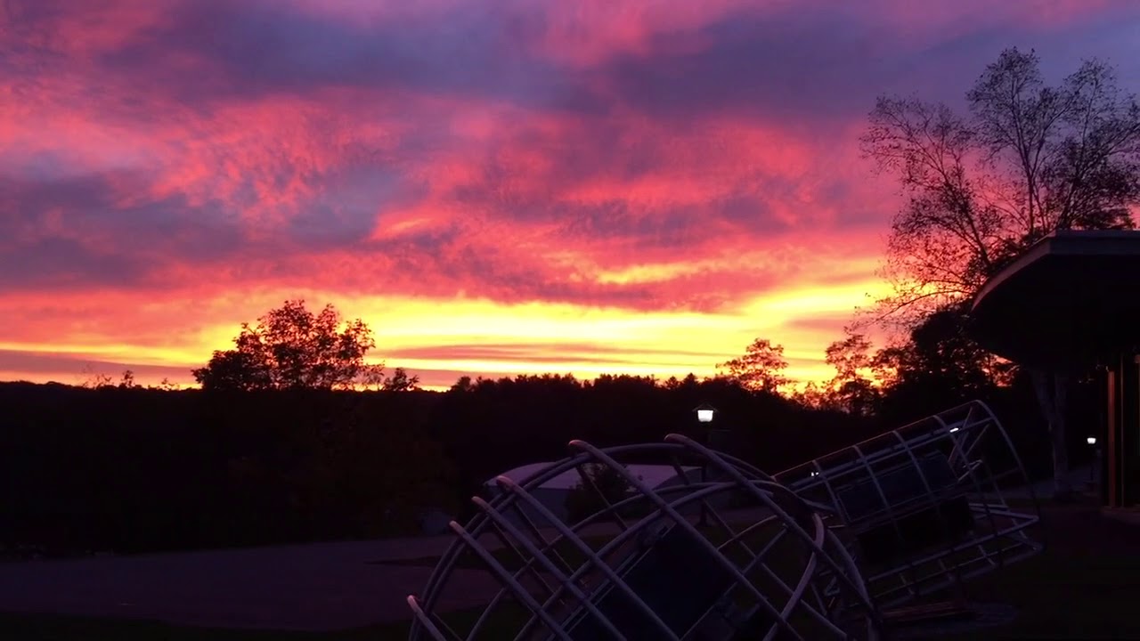 Putney, Vermont Sunset Panoramic 9/21/17 - YouTube