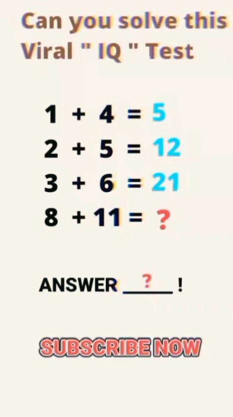 can you solve this viral''IQ''Test - YouTube