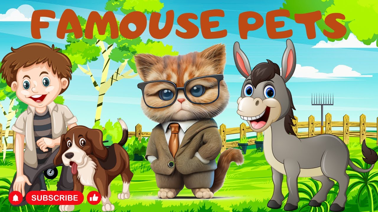 Famous Pets For Kids - Kids Learning Video - YouTube