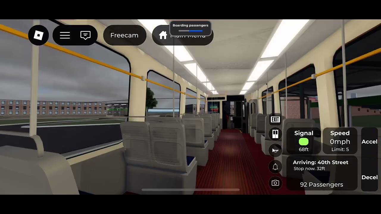 Roblox T4 SEPTA ride from 19th Street to 40th Street (West) 40th Street ...