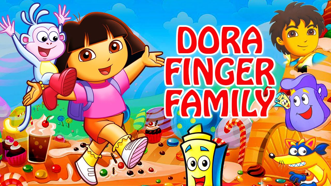 Dora The Explorer Finger Family | The Finger Family Song | 3D Nursery ...