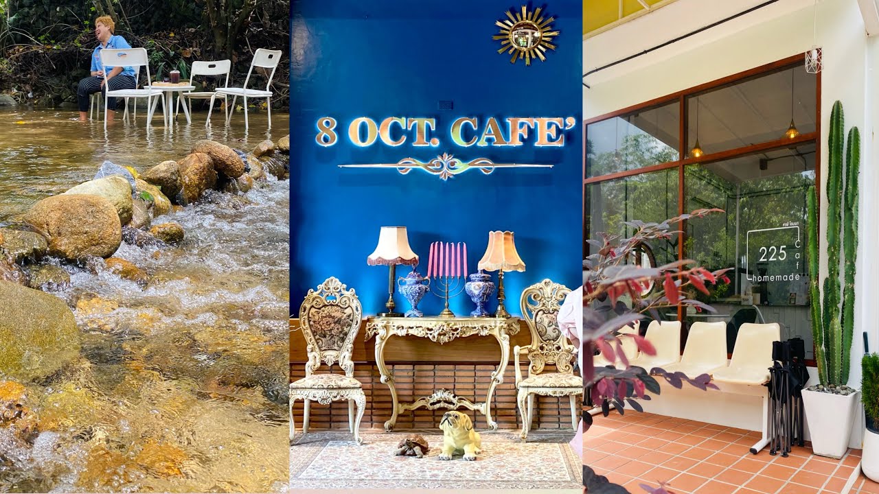 #cafe vlog คาเฟ่ | 8 oct | 225 homemade cafe นาทีที่ 4.45 - 7.52 ...