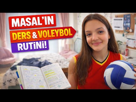 MASAL DERS VE VOLEYBOL MAÇ VLOG 