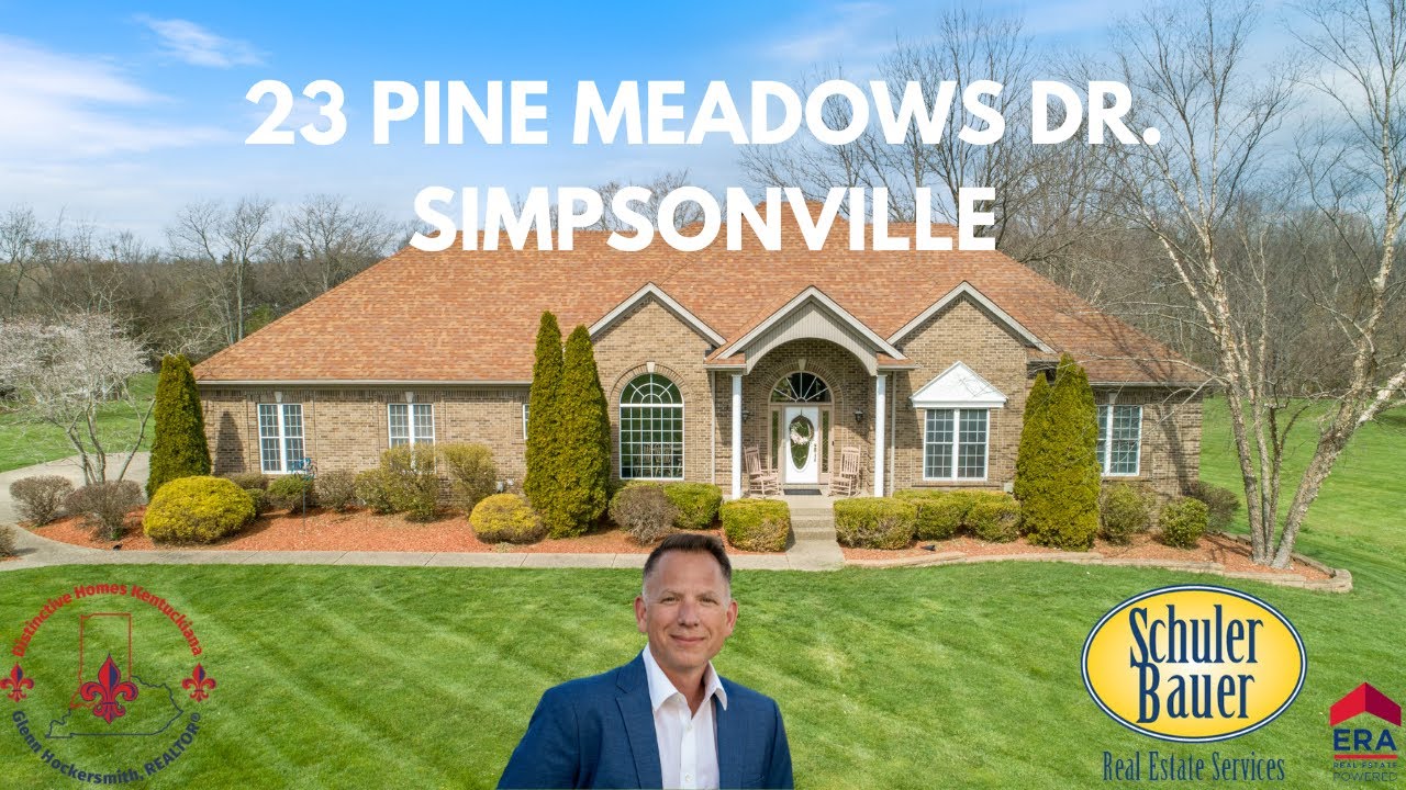 Home For Sale in Simpsonville, KY: 23 Pine Meadows Drive - YouTube