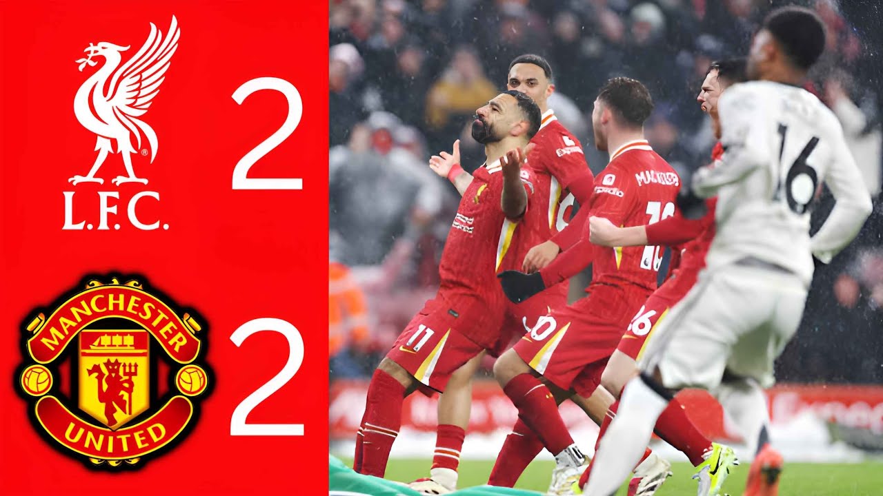 LIVERPOOL 2-2 MANCHESTER UNITED | HIGHLIGHTS | MATCH SUMMARY - YouTube