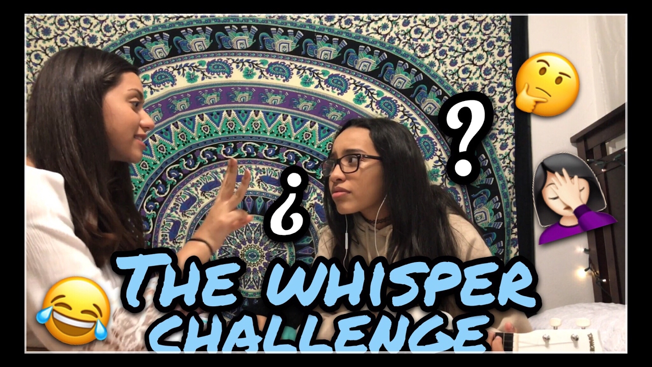 THE WHISPER CHALLENGE (español) | Alondra Michelle - YouTube
