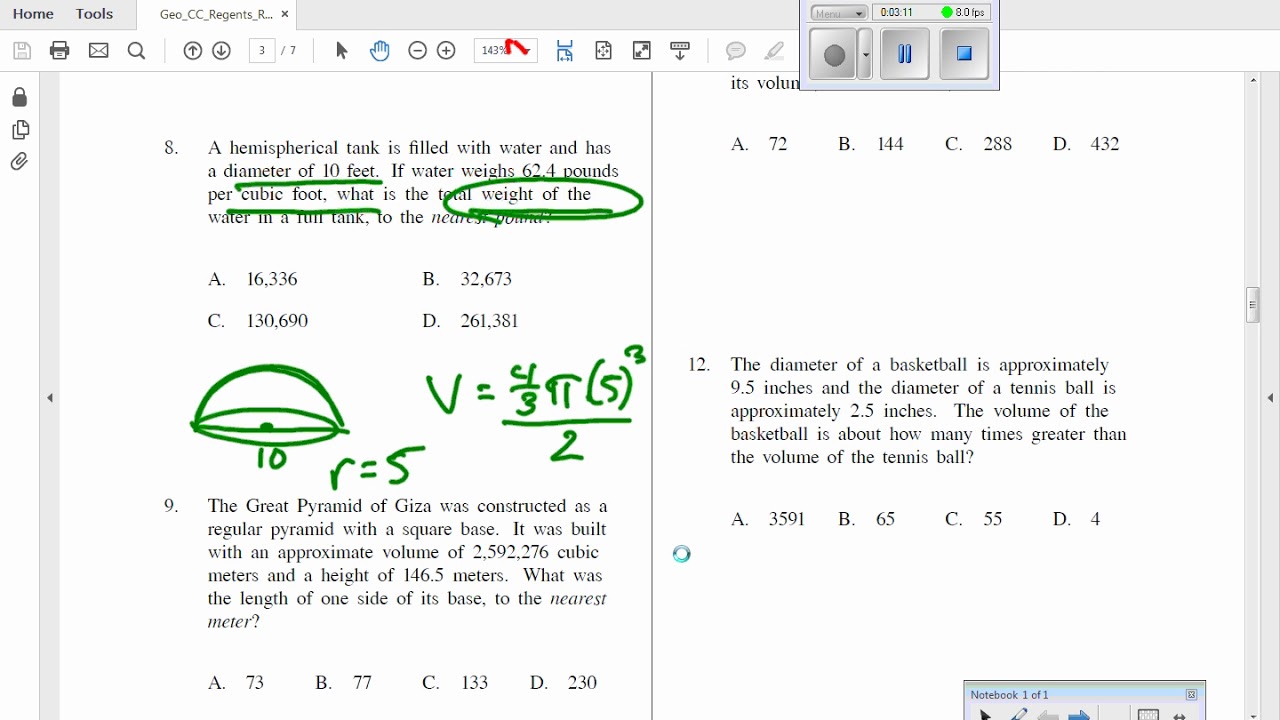 Geo CC Regents Review #1 Volume Density - YouTube