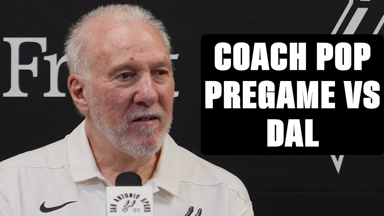Coach Pop Pregame Press Conference vs Dallas Mavericks | 3.19.2024 ...