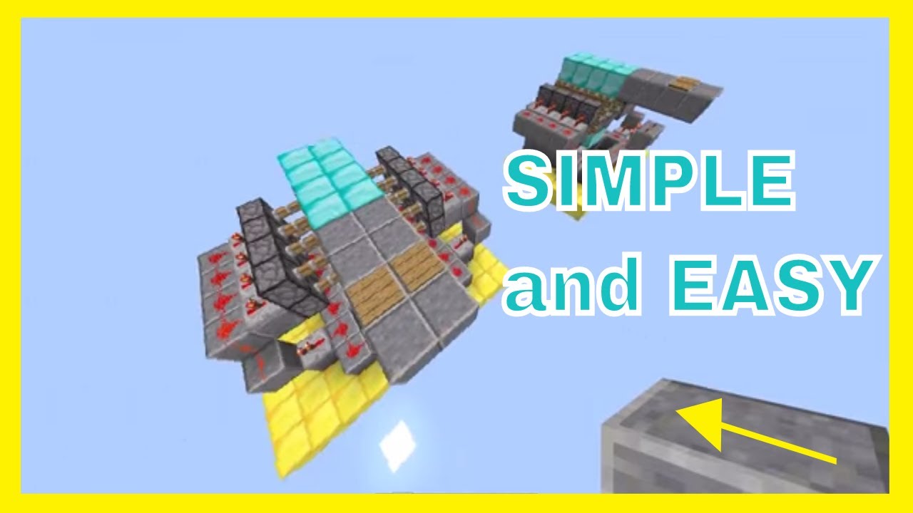 Simple 2x4 Flush Piston trapdoor -Minecraft (EASY Pranks !!!) - YouTube