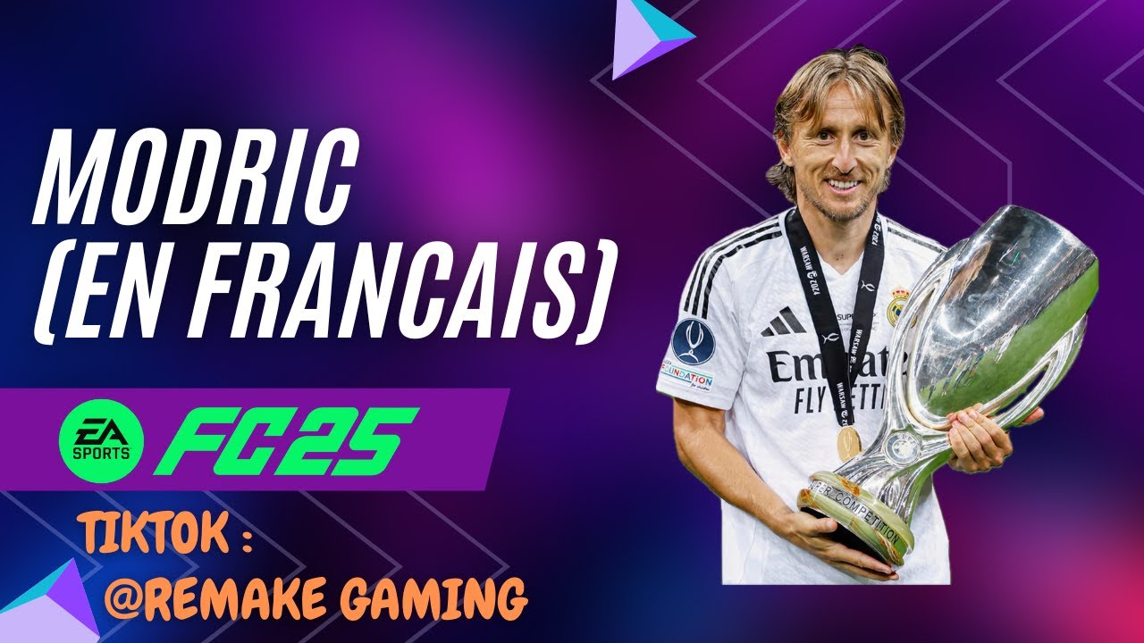 Comment crée MODRIC en français sur FC25 - CREATION VISAGE FC25 EN ...