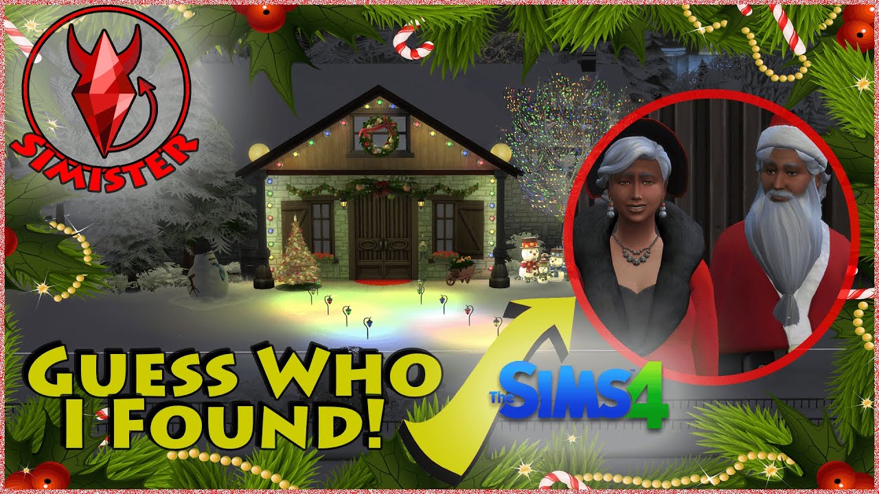 I FOUND SANTA!! 🎄 CHRISTMAS TIME CAS 🎄 SANTA & MRS CLAUS 💕 | SIMS 4 ...