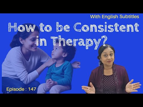 How to be consistent in therapy? Consistency in Speech Therapy - YouTube